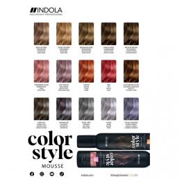 Indola Color Style Mousse Kleurenkaart online kopen? Indola Kleurenkaart